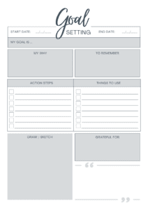 How To Keep Track Of Personal Goals In A Blank Notebook